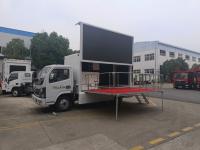 China Led Mobile Advertising Vehicle 1500ml Replacement 3 Sides P4 Led Advertising Promotion Truck for sale