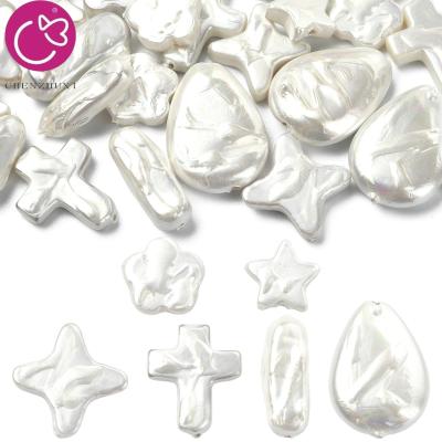China Baroque Freshwater Loose Pearls White Color DIY Pendant Jewelry Finding for Earrings Loose Pearl Beads for sale