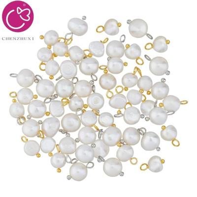 China Stainless Steel Charm Pearls Pendant Pearl Charm Bracelet Necklace Earrings Jewelry Accessories for sale
