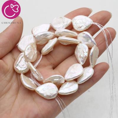 China Wholesale Big Size Natural Baroque White Freshwater Pearls Beads String Strands for Jewelry Making for sale