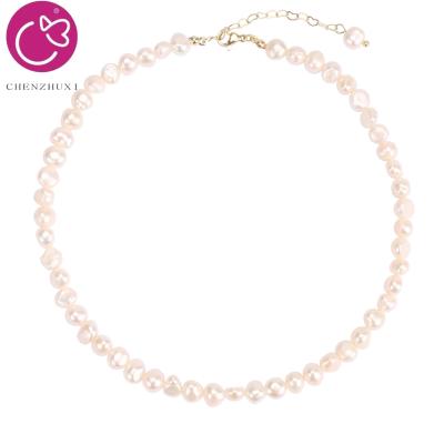 China French Girl Style Quality Highlighting Pearl Simple Collarbone Chain Spring and Summer Korean Version of Ins New Necklace for sale
