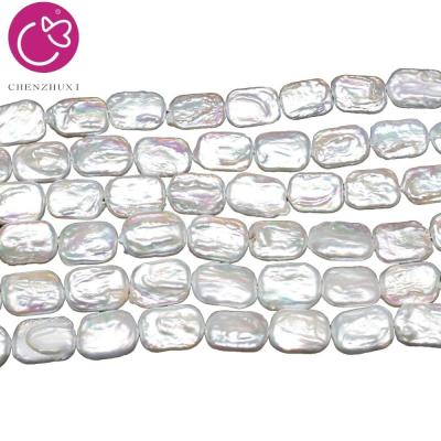 China High Luster Large Rectangle Irregular Shape Natural Freshwater Loose Baroque Pearls Bead for Jewelry for sale