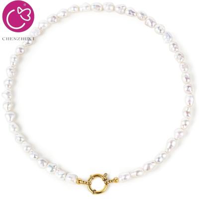 China Jewelry Fresh Water Pearl Chain Toggle Necklace Stainless Steel Jewelry Wholesale for sale
