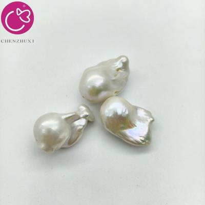 China Wholesale Natural Loose Freshwater Baroque Pearl No Hole Irregular Shape Freshwater Pearl Beads for sale