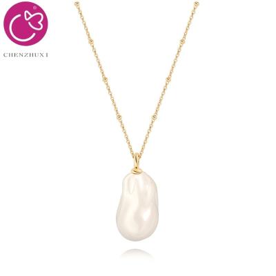 China Chic Jewelry Natural Baroque Tahiti Pearl Pendent Necklace for Women Men for sale