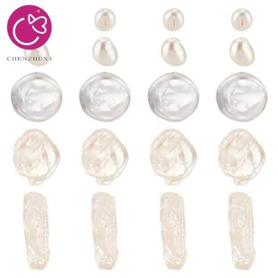 China Irregular Natural Pearl Baroque Beads Real White Freshwater Pearl Beads Loose Beads for Jewelry Making for sale