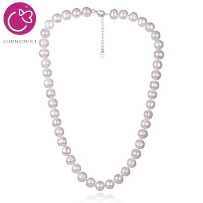 China New Freshwater Pearl Stitching Stainless Steel Accessories Personality High-grade Jewelry Necklace for Women for sale