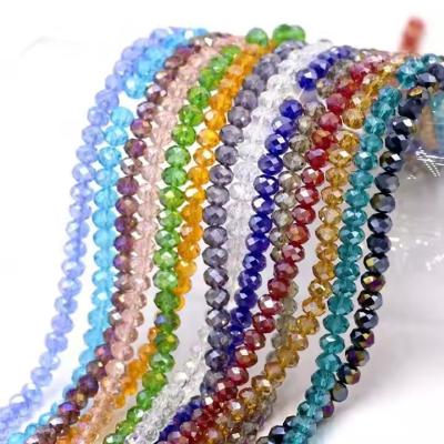 China 3mm Rondelle Crystal Beads Loose Glass Beads Crystal Beads for Jewelry Making for sale