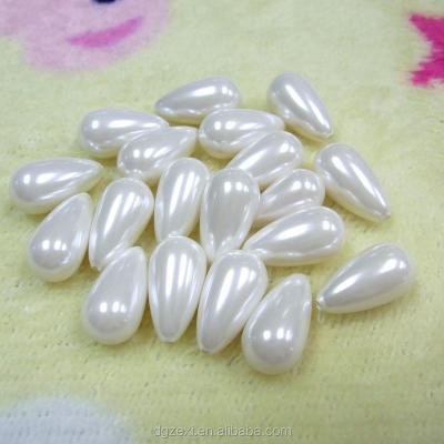 China Factory Price 6x8mm, 7x13mm, 8x10mm Teardrop Shape Glass Pearls with Half Drilled for DIY Earring Jewelry Making for sale