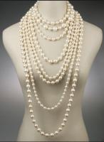 China Hot Sale Graceful Fashion Women's Party Faux Pearls Necklace for sale