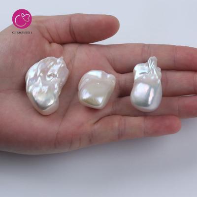 China 20-25MM Variety Large Particles Smooth Baroque Shaped Pearl Nucleated Irregular Odd Beads DIY Decorative Pearl for sale