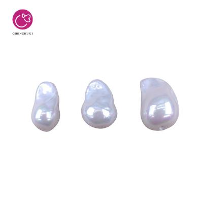 China White South Sea Shell Beads Fashion Jewelry Diy Making Baroque Shell Beads Different Size 10-15mm for sale