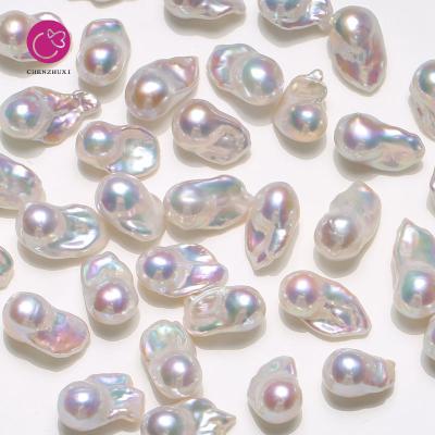 China Wholesale High Quality 3A Baroque Loose Freshwater Pearls Natural Cultured White Pink Purple for DIY Pearl Earrings for sale