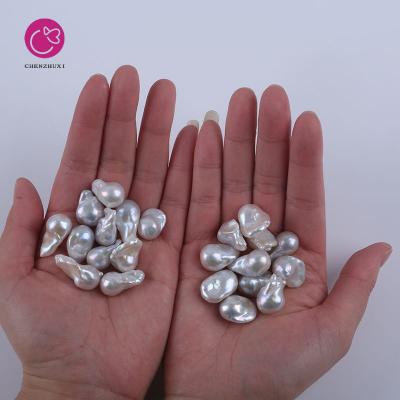 China Wholesale Freshwater Loose Pearls Beads Natural White Color Baroque Shaped High Quality for Diy Jewelry for sale