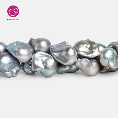 China Popular High Quality Fresh Water Baroque Pearl Natural Irregular Gemstone Loose Strand Pearl Beads for Handmade Jewelry Making for sale