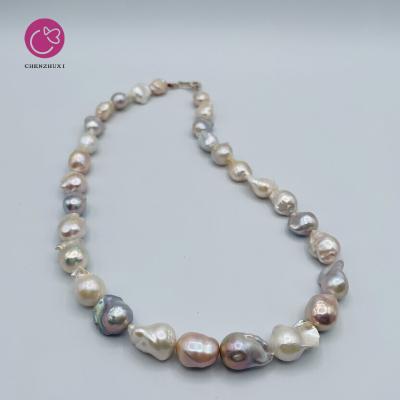 China Natural Baroque Pearl Strand Round Baroque Pearl Earrings for Jewelry Making for sale