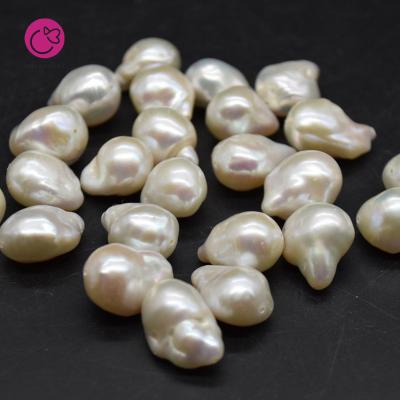 China Natural Freshwater Pearl Strong Light Naked Beads Large Size Baroque Pearl Beads Jewelry Making for sale