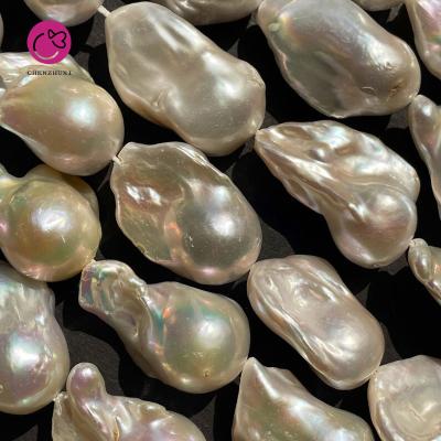 China Wholesale Sale Big High Quality Pearl Size 22-26mm Nature Freshwater Pearl Choker Necklace Baroque Pearl String for sale