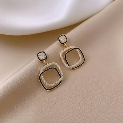 China 2025 New Style Sterling Silver Temperament Goddess Summer Simple Earrings for sale