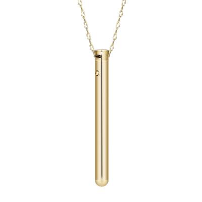 China 2025 Selling Rechargeable Beauty Instrument Stainless Steel Massage Stick Female Vibration Necklace for sale