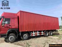 China Used Sinotruk Howo 8x4 Cargo Box Truck 371HP for Sale in Nigeria for sale