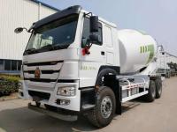 China Howo On Site Concrete Mixing Truck , 10cbm Concrete Transit Mixer Truck for sale