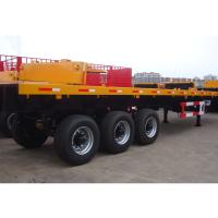 China Heavy Duty 20ft 40ft Flatbed Container Semi Trailer for sale