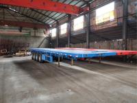 China 80 Ton 40ft 45ft Used 4 Axle Flatbed Semi Trailer for sale