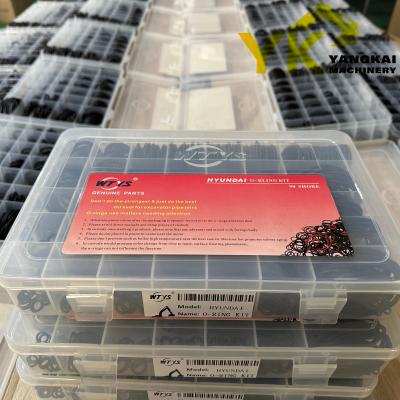 China WTYS 90 Shore NBR O-Ring Kit for Hyundai  Hydraulic Pipe Joint Oil Seal Assortment Box for sale