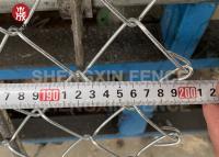 China 11.5 Gauge Green Chain Wire Fencing Galvanized Pvc Coated Mesh Diamond Hole Cyclone for sale