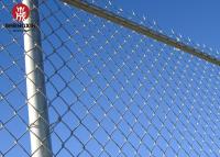 China Galvanized / Pvc Coated Plastic Coated Chain Wire Fencing 5ft 100*100 for sale