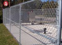 China High 3 M Chain Link Mesh Fence Electro Galvanized / Pvc Coated for sale