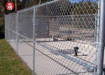 China High 3 M Chain Link Mesh Fence Electro Galvanized / Pvc Coated for sale