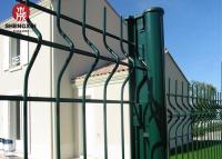 China Round Post 3d Welded Wire Mesh Fence , Iron Curved Metal Wire Fence V Fold for sale