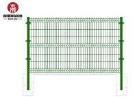China Green 3d Panel 4mm Curved Welded Wire Mesh Fence For Parks for sale