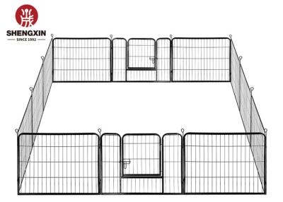 China Heavy Duty 800x600 Dog Exercise Fence , Dog Play Pen Fence Electrophoresis Iron for sale