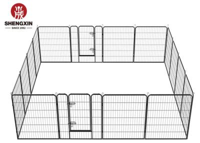 China 16pcs Dog Playpen Fence Iron Wire 800*1200mm for sale