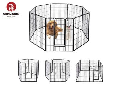China Camp Sites Exercise Gate For Dogs , 8 Panel Metal Wire Playpen for sale