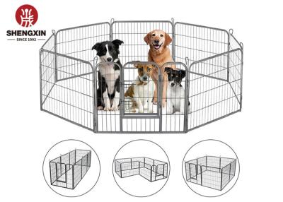 China Large 6 Panel Folding Metal Dog Fence Welded Wire Mesh for sale