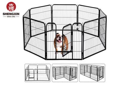 China Outside Foldable Metal Pet Dog Exercise Fence Pen Heavy Duty 800x1000 for sale