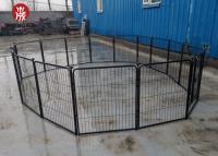 China Camp Sites Exercise Gate For Dogs , 8 Panel Metal Wire Playpen for sale