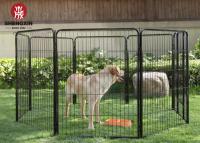China Outside Foldable Metal Pet Dog Exercise Fence Pen Heavy Duty 800x1000 for sale