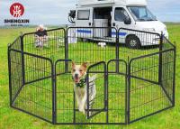 China Pet 8 Panel Dog Fence Portable Foldable Outdoor for sale