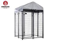 China Custom Waterproof Roof Shade Metal 6 X 4 X 4'' Chicken Pet Cage Outdoor for sale
