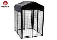 China Heavy Duty Strong Large Metal Dog Cage Outdoor Collapsible for sale