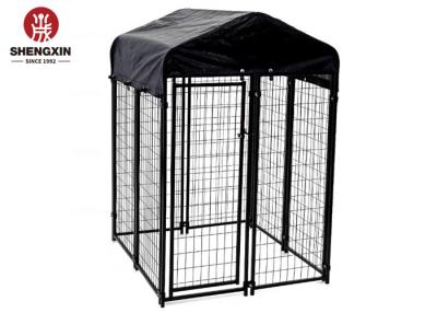 China Heavy Duty Strong Large Metal Dog Cage Outdoor Collapsible for sale