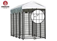 China Custom Waterproof Roof Shade Metal 6 X 4 X 4'' Chicken Pet Cage Outdoor for sale