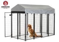 China Outdoor Enclosed Welded Wire Mesh Fencing Panels Dog Kennel With Cover Modular for sale
