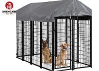 China SGS Galvanized Large Outdoor Dog Kennel Metal Dog Run Cage 1220*1220*1830mm for sale
