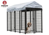China Outdoor Enclosed Welded Wire Mesh Fencing Panels Dog Kennel With Cover Modular for sale